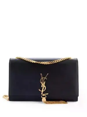 Saint Laurent Classic Monogram Tassel Leather Medium Crossbody Bag
