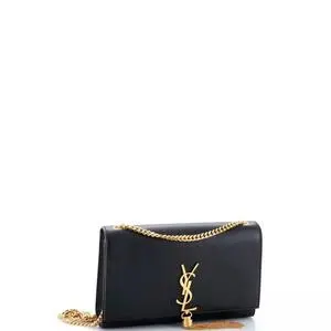 Saint Laurent Classic Monogram Tassel Leather Medium Crossbody Bag