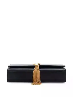 Saint Laurent Classic Monogram Tassel Leather Medium Crossbody Bag