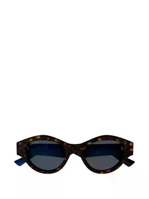 Gucci Tortoiseshell-effect Double G Sunglasses