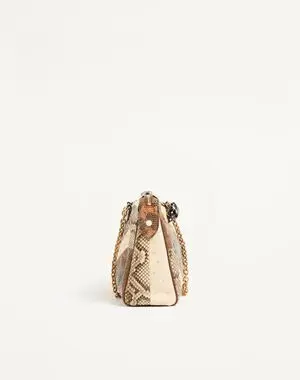 Valentino Garavani Panthea Medium Shoulder Bag In Exotic Leathers With Chevron Motif