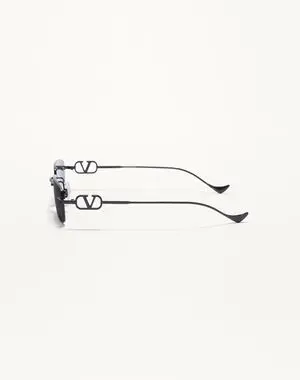 Valentino Garavani Rectangular Metal Sunglasses