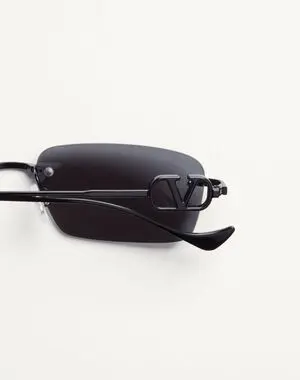 Valentino Garavani Rectangular Metal Sunglasses