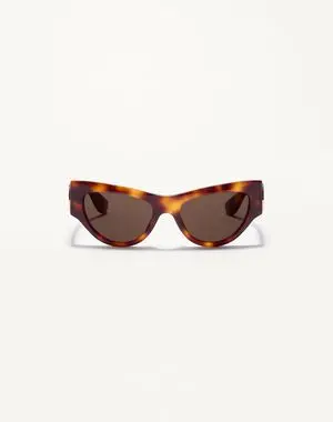 Valentino Garavani Cat-eye Acetate Eyewear - Havana/brown