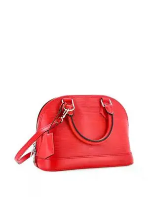 LOUIS VUITTON Alma Handbag Epi Leather Bb Satchel - Red