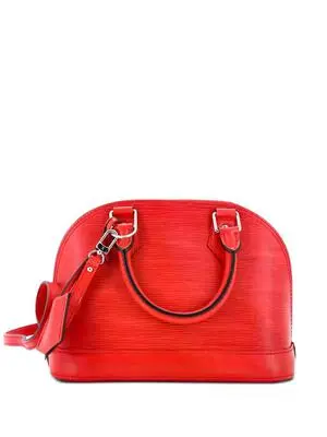 LOUIS VUITTON Alma Handbag Epi Leather Bb Satchel - Red