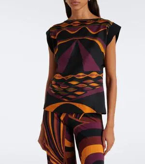 Emilio Pucci Dune Silk Twill Top