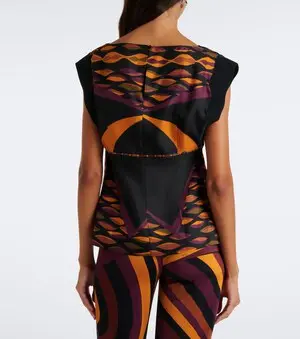Emilio Pucci Dune Silk Twill Top