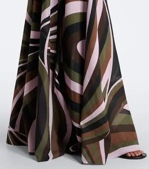 Emilio Pucci Iride Cotton Muslin Maxi Skirt