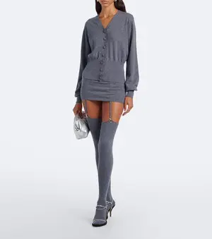 AYA MUSE Costa Miniskirt And Over-the-knee Socks Set