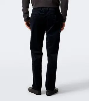 Sunspel Cotton Corduroy Straight Pants - Blue