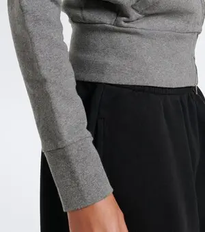 Balenciaga Logo Cotton Zip-up Sweatshirt - Grey