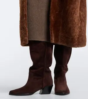 Staud Monty Suede Knee-high Boots