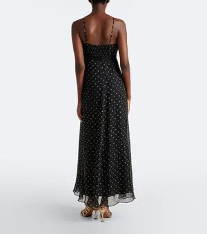 Zimmermann Polka-dot Ruffled Maxi Dress