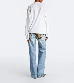 Acne Studios Trompe L’oeil Printed Wide-leg Jeans
