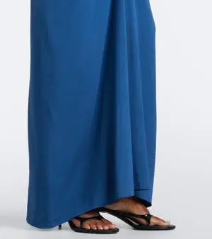 Christopher Esber Open Twist Cutout Ruched Jersey Maxi Dress