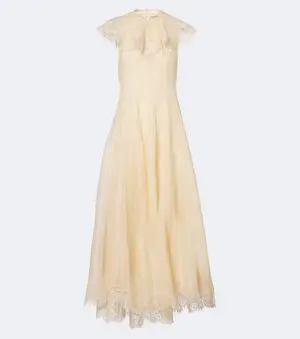 Zimmermann Ascent Flutter Linen And Silk Cocktail Dress