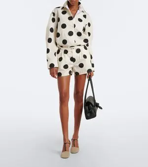 Jacquemus Citta Polka-dot Cotton Shirt