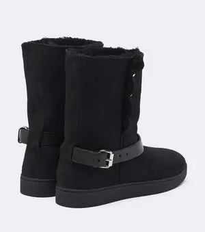 Isabel Marant Étoile Nolyz Shearling-lined Suede Ankle Boots