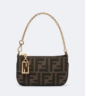 Fendi Tube Mini Ff Zucca Pouch