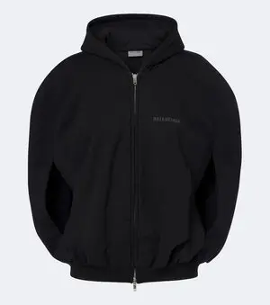 Balenciaga Cotton Zip-up Hoodie