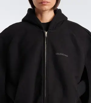 Balenciaga Cotton Zip-up Hoodie