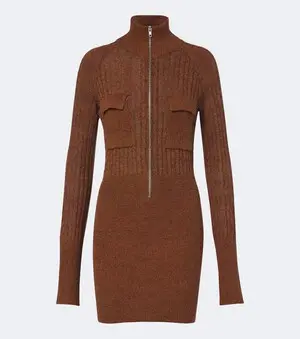 AYA MUSE Eora Knitted Cotton And Silk Minidress