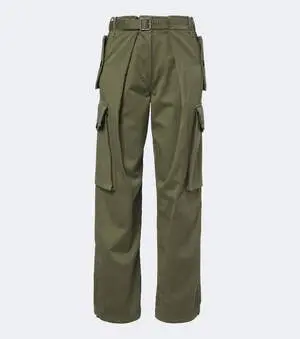 Loewe Cotton Cargo Pants - Green