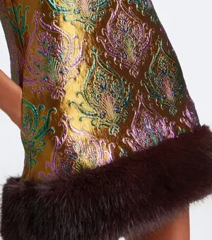 Retrofete Sulvie Brocade Minidress