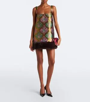 Retrofete Sulvie Brocade Minidress