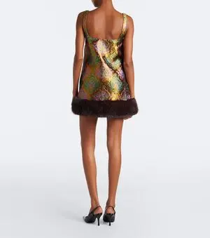 Retrofete Sulvie Brocade Minidress
