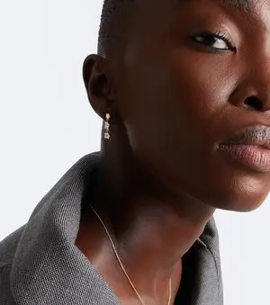 Sophie Bille Brahe Amis Ovale 18kt Drop Earrings With Diamonds