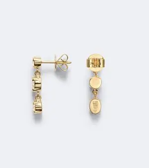 Sophie Bille Brahe Amis Ovale 18kt Drop Earrings With Diamonds