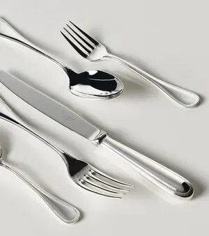 Christofle Perles -plated 5-piece Cutlery Set