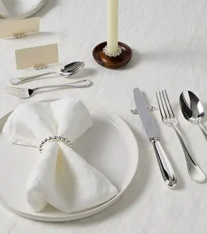 Christofle Perles -plated 5-piece Cutlery Set