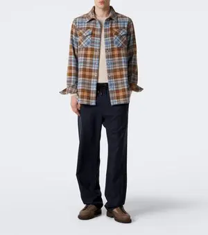 GOD'S TRUE CASHMERE Navy Soul Cashmere Wide-leg Pants