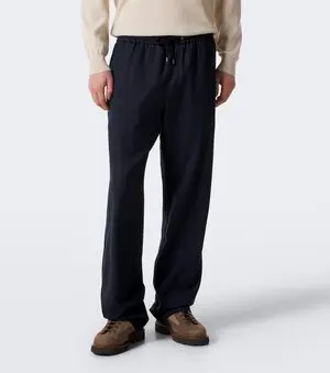 GOD'S TRUE CASHMERE Navy Soul Cashmere Wide-leg Pants