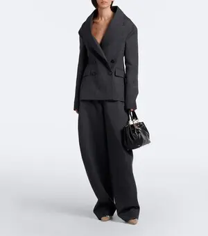 Balenciaga Fan Small Leather Top-handle Bag
