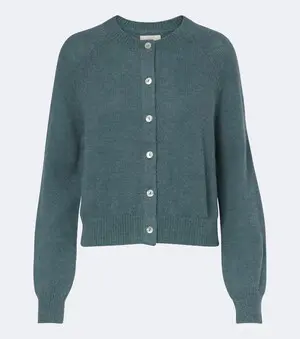 DÔEN Petra Wool And Alpaca-blend Cardigan - Blue