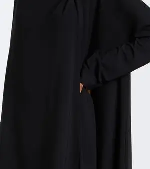 TOTEME Draped Scarf-detail Jersey Minidress