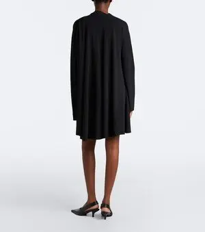 TOTEME Draped Scarf-detail Jersey Minidress