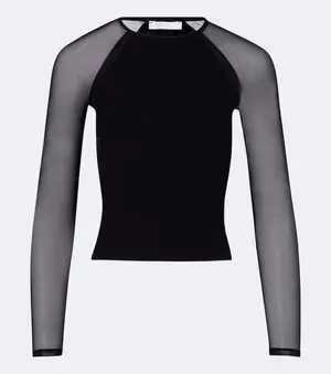 ERES Marita Tulle-trimmed T-shirt