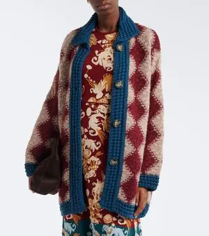 La DoubleJ Crochet Wool And Alpaca-blend Cardigan