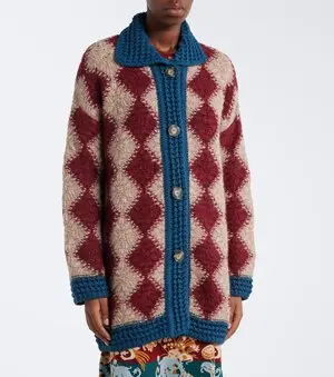 La DoubleJ Crochet Wool And Alpaca-blend Cardigan