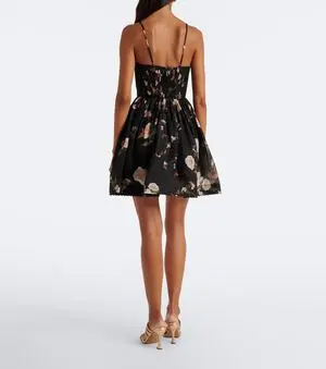 Zimmermann Ascent Floral Linen And Silk Corset Dress - Multicoloured
