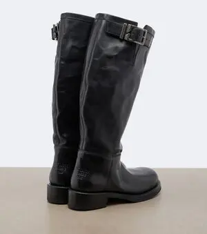 Balenciaga Leather Biker Boots