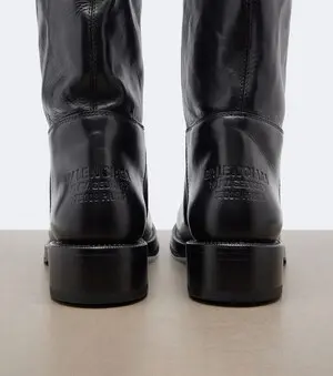 Balenciaga Leather Biker Boots