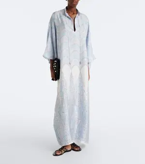 Emilio Pucci Baiadera Silk Twill Kaftan
