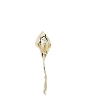 Carolina Herrera Floral Brooch - Gold