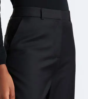 Loulou De Saison Haden Cropped Virgin Wool Slim Pants